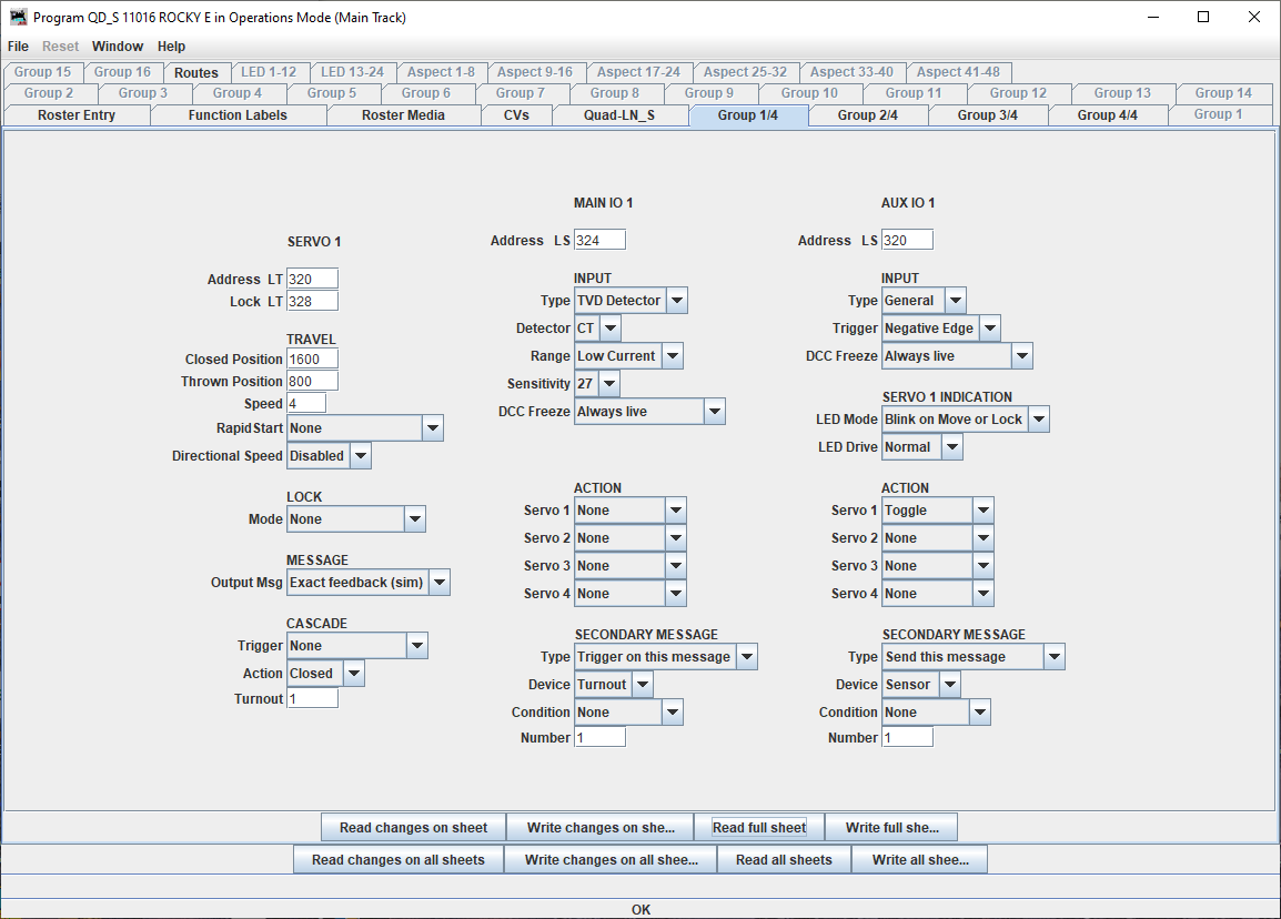 QuadLN_S LocoNet Servo Decoder Board - N3IX Engineering