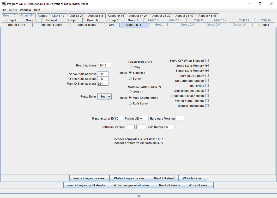 QuadLN_S LocoNet Servo Decoder Family - N3IX Engineering